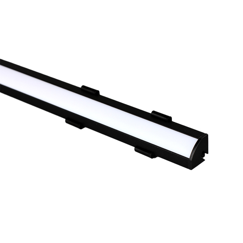 Corner LED Profile Matt Black 2m | Titus Tekform