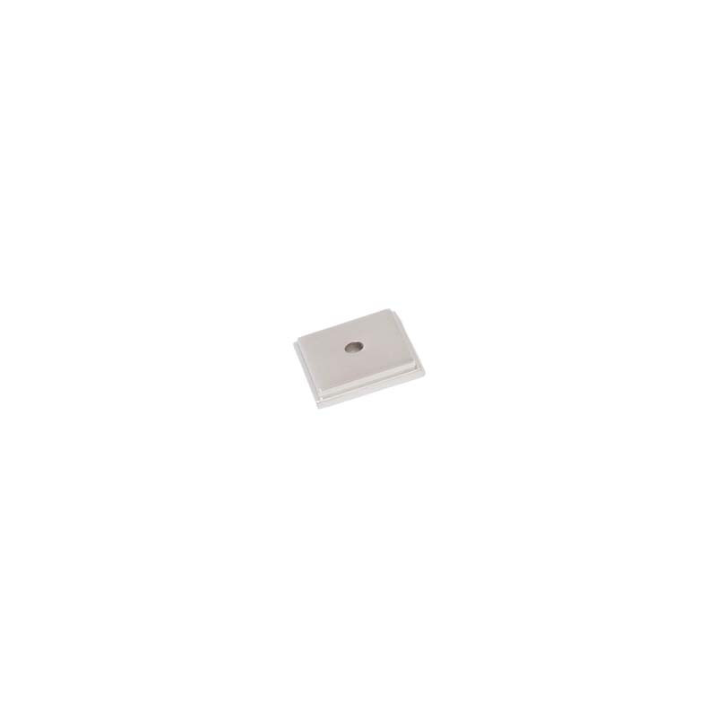 Aura Satin Bright Nickel Square Knob Backplate | Titus Tekform