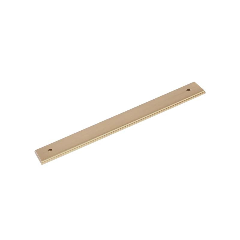 Aura Brushed Brass Handle Backplate 160mm | Titus Tekform