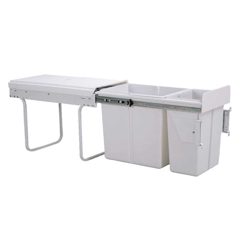 36L Pull-out Double Bin with Metal Frame | Titus Tekform