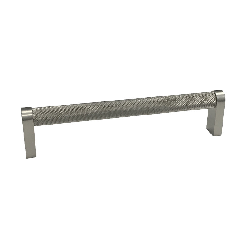454 Velik Square Handle Matt Brushed Nickel 160mm | Titus Tekform