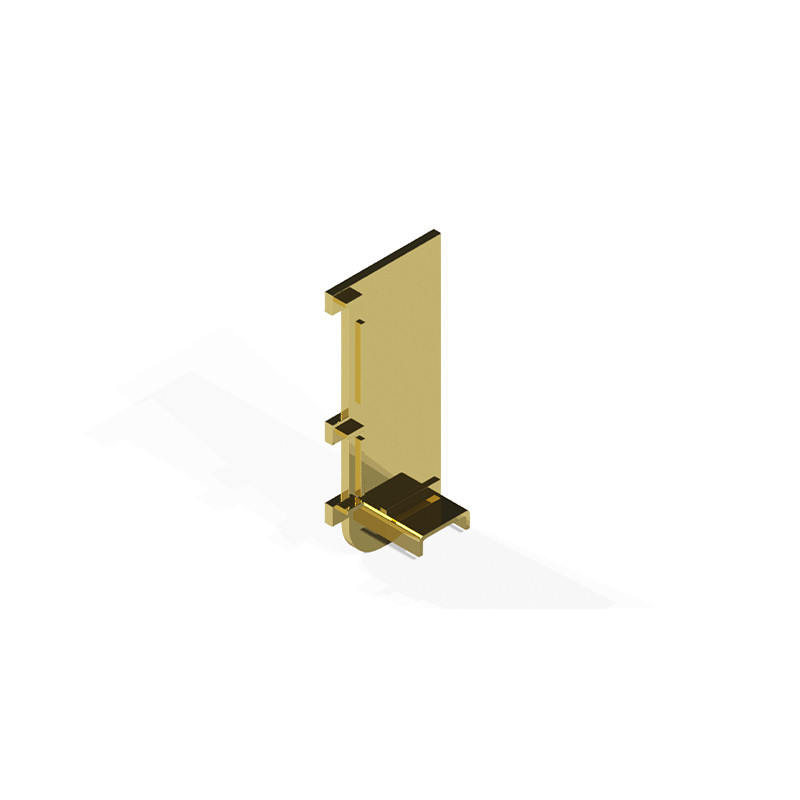 Capri J Profile End Cap Gold Left | Titus Tekform