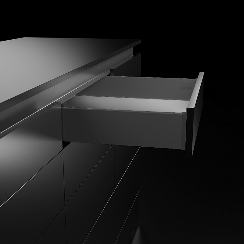 Slimline+ Drawer 70 Anthracite 350mm | Titus Tekform