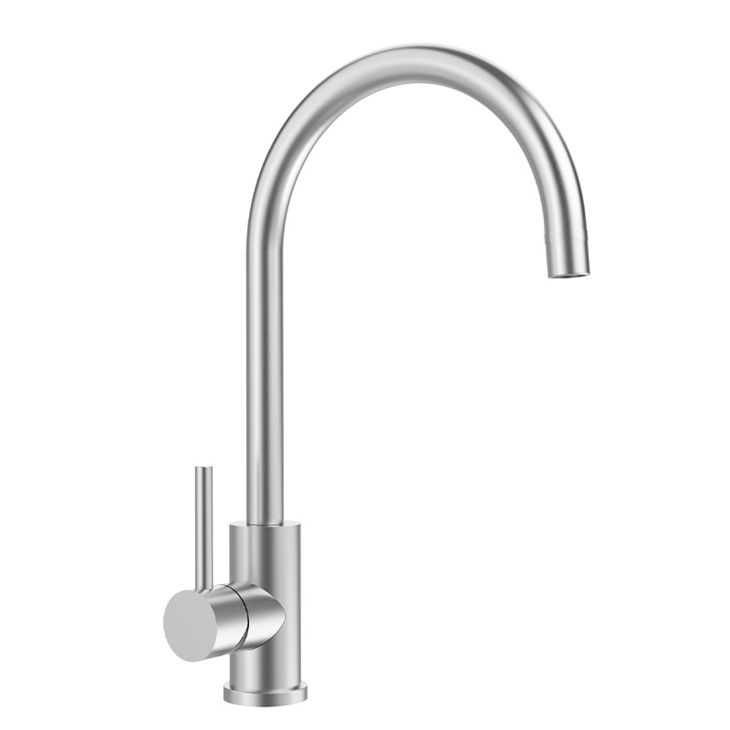 Premium Stainless Steel Kitchen Goose Neck Mixer Tap | Titus Tekform