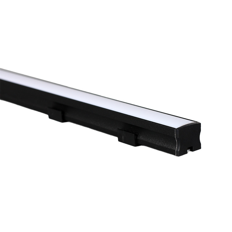 Square LED Profile Matt Black 3m Opaque | Titus Tekform