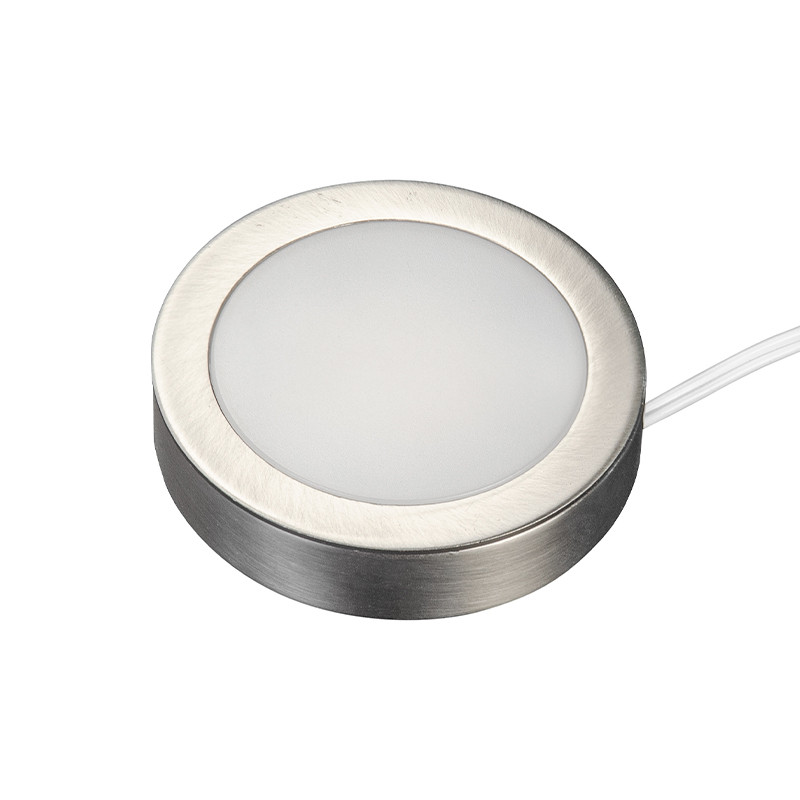 Aura All-in-One LED Downlight Satin Nickel | Titus Tekform