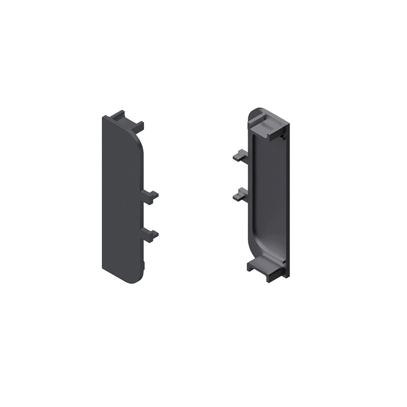 Capri C Profile End Cap Titanium Grey | Titus Tekform