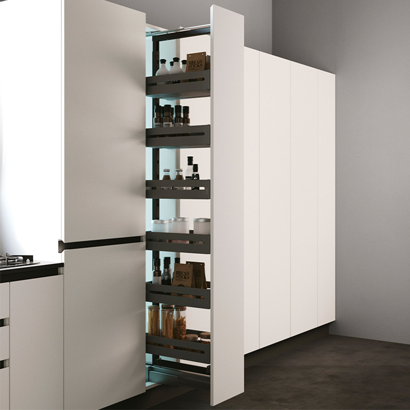 Quadra Tall Pull-out Pantry Unit 400mm | Titus Tekform